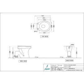 Essco EWC S-Trap 220mm Toilet Seat | Soft Close Cover